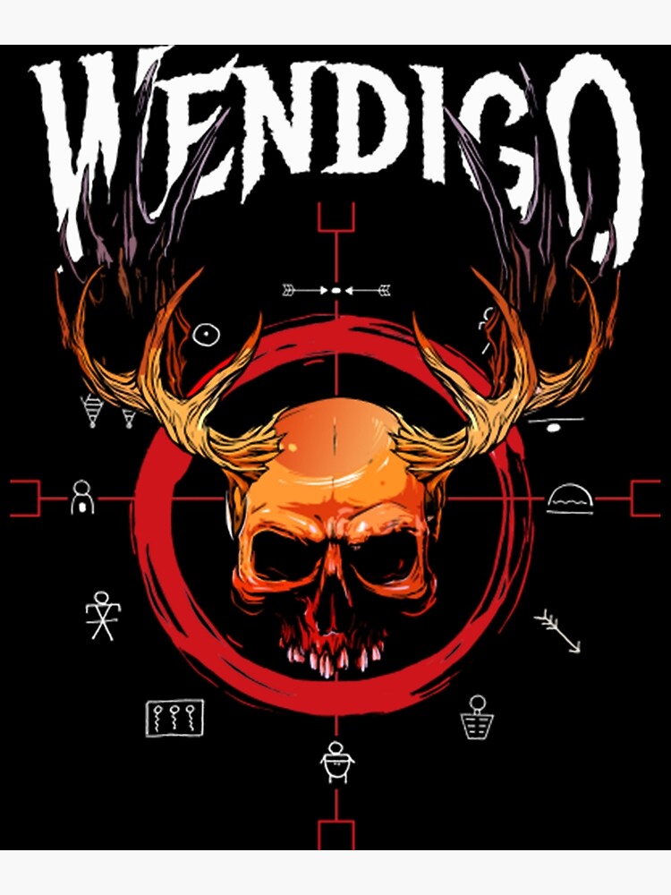 Póster for Sale con la obra «Camiseta Wendigo Wendigo Totem también ...