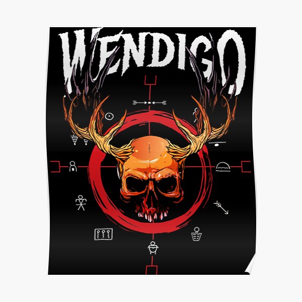 Póster «Camiseta Wendigo Wendigo Totem también conocido como Windigo ...