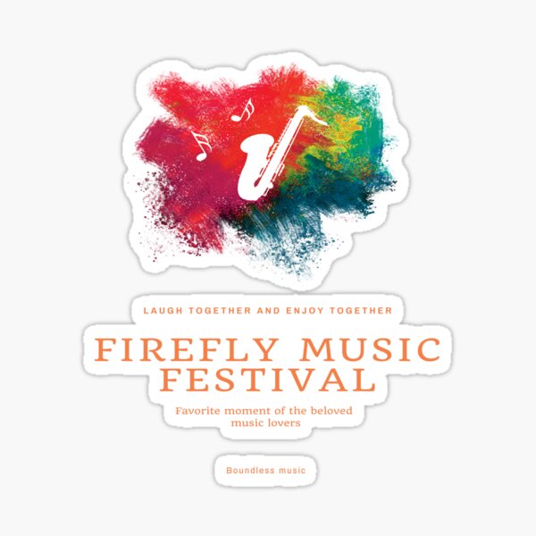 "Firefly Music Festival" Sticker for Sale by SwifTech | Redbubble