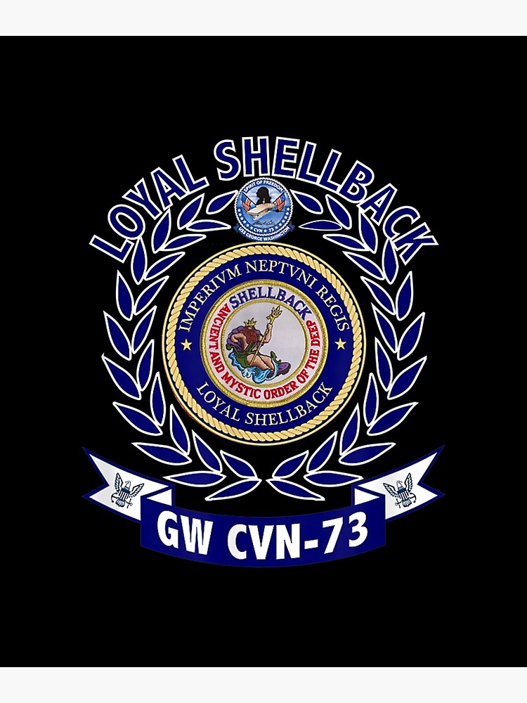 "Uss George Washington Cvn 73 Shellback Logo" Art Print for Sale by ...