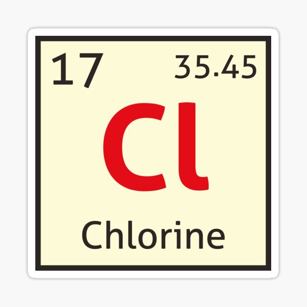 "The Periodic Table - Chlorine" Sticker for Sale by destinysagent ...
