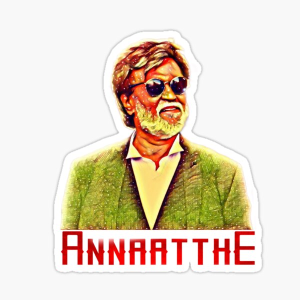 "rajinikanth new movie annaatthe" Sticker for Sale by MImoulidaran ...