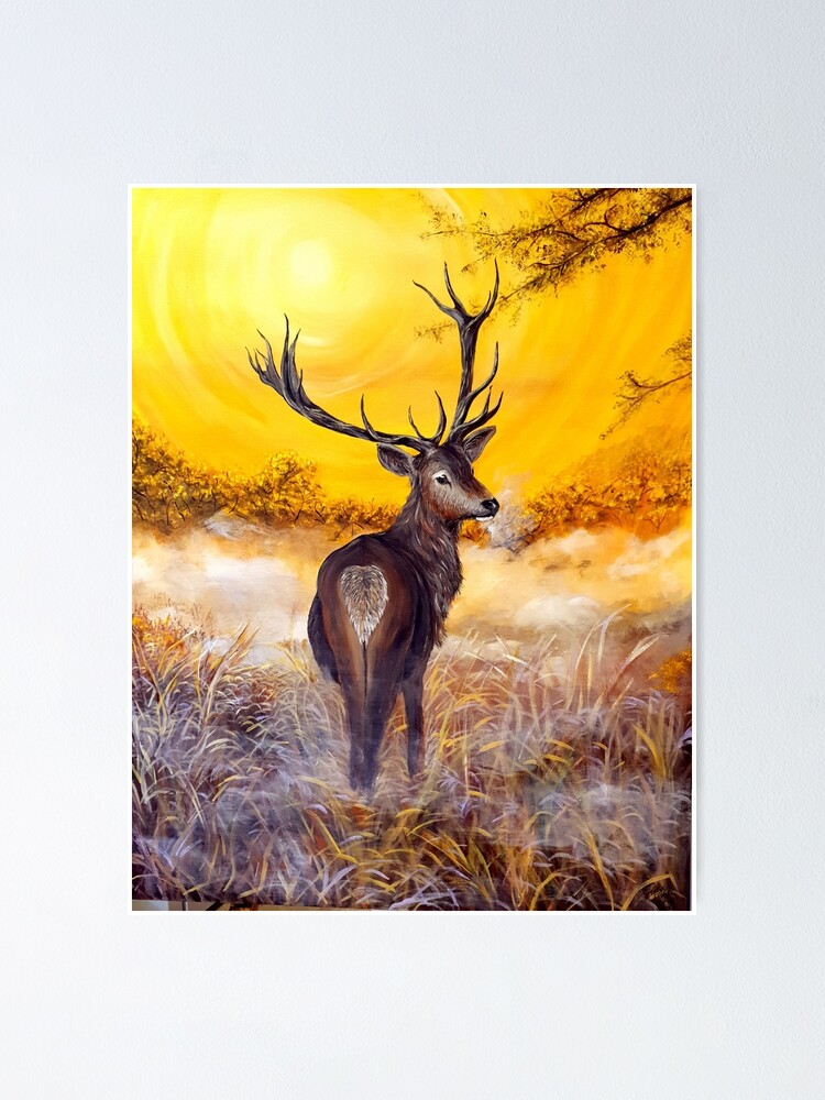 "stag" Poster by paulsart | Redbubble