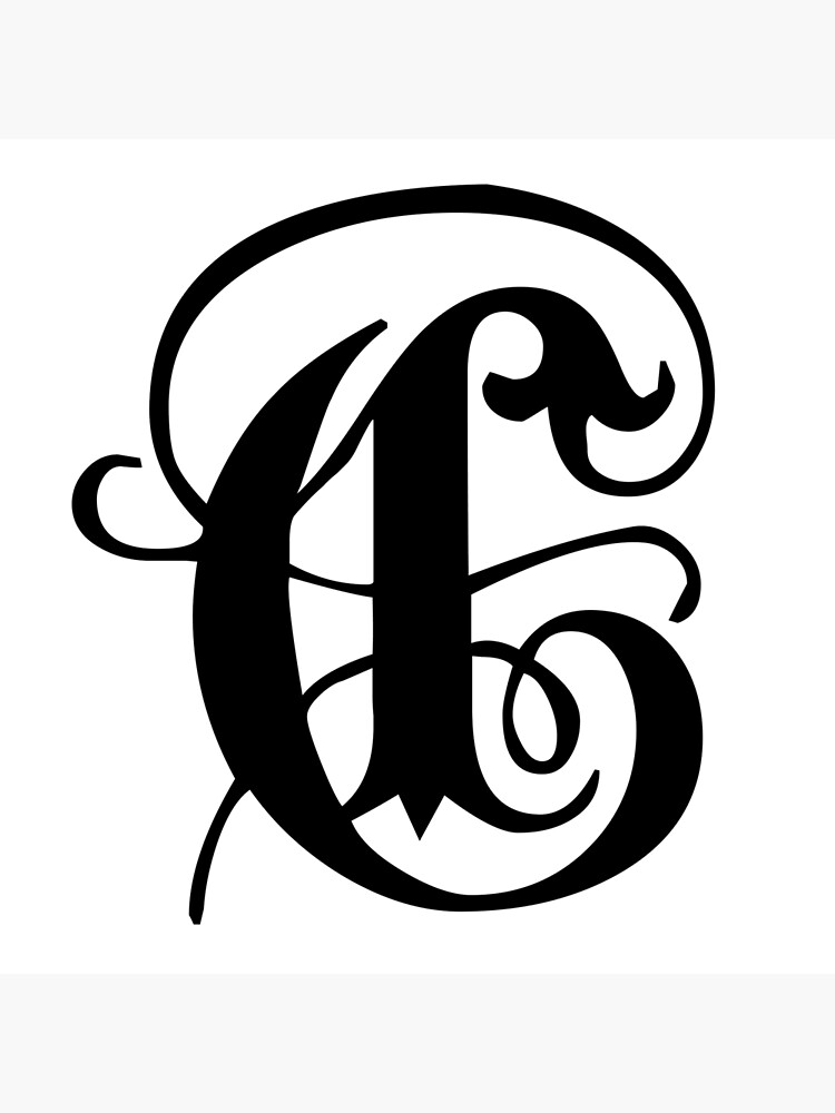 Póster «LETRA GÓTICA MEDIEVAL ORNAMENTAL C» de Gothic-letters | Redbubble