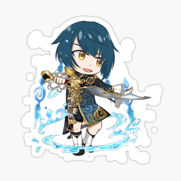 "Genshin Impact Xingqiu" Sticker for Sale by Somnus09 | Redbubble