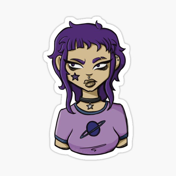 "Mullet Head" Sticker for Sale by jar-of-flies | Redbubble