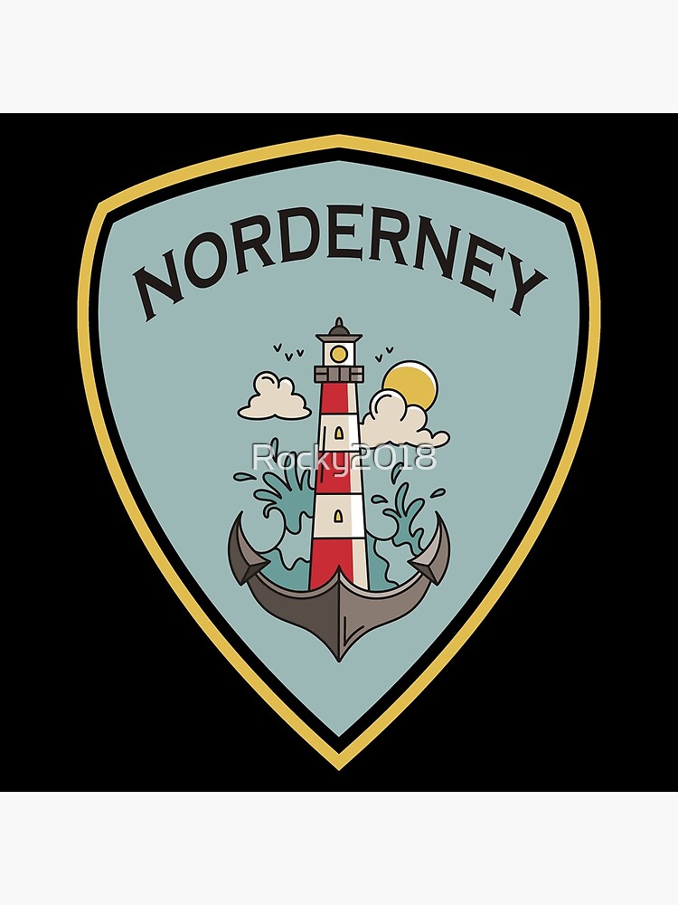 "Norderney coat of arms lighthouse design/gift idea" Poster for Sale by ...