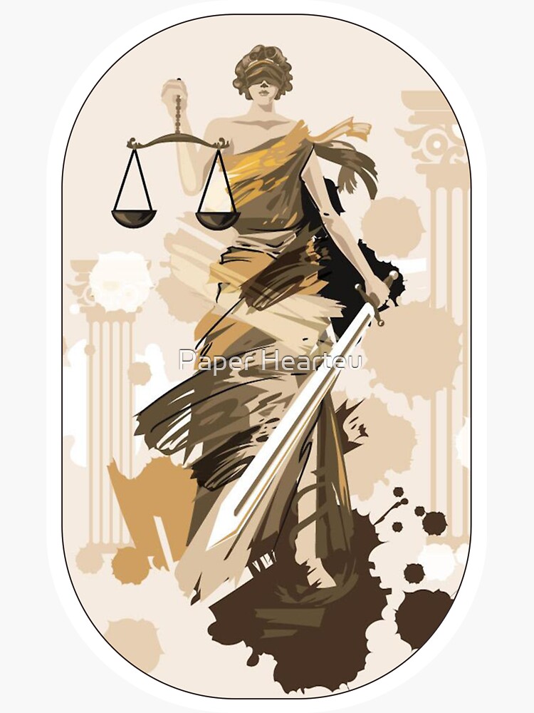 "Scales of Justice Stickers" Sticker for Sale by eden0819 | Redbubble