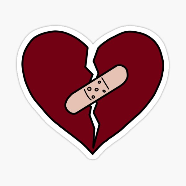 "Broken Heart" Sticker for Sale by GeKrayr | Redbubble