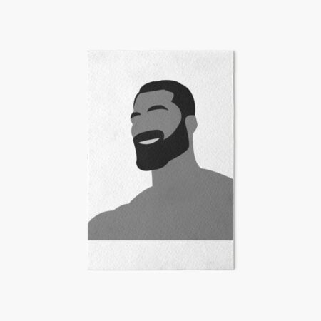 "Gigachad Vector Art" Art Board Print by Brollegah | Redbubble