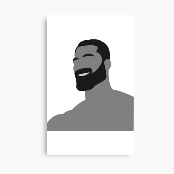 "Gigachad Vector Art" Canvas Print for Sale by Brollegah | Redbubble