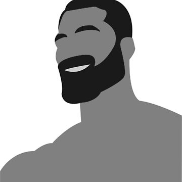 "Gigachad Vector Art" Art Board Print by Brollegah | Redbubble