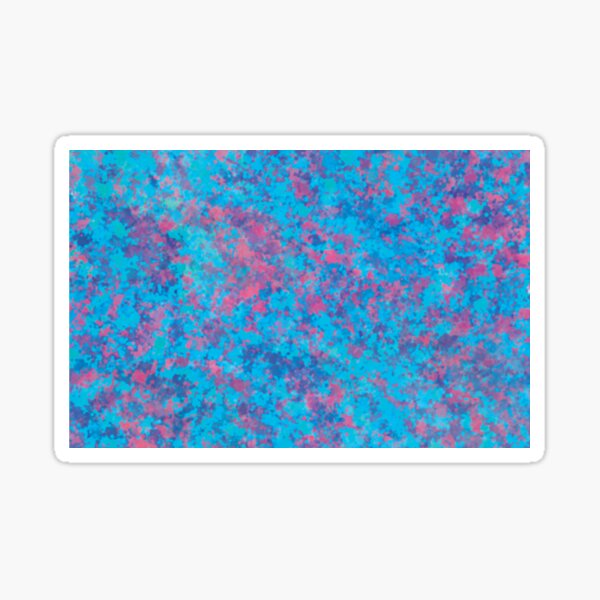 "Pink and Blue Watercolor Paint Splatter Art" Sticker for Sale by ...