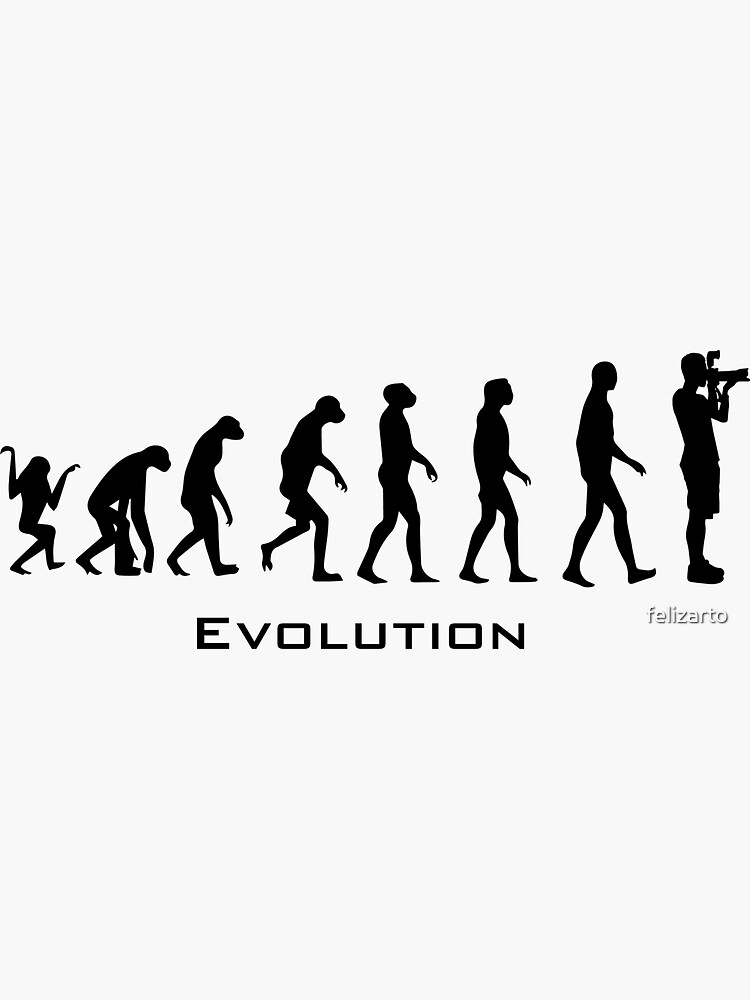 "Evolution" Sticker for Sale by felizart | Redbubble