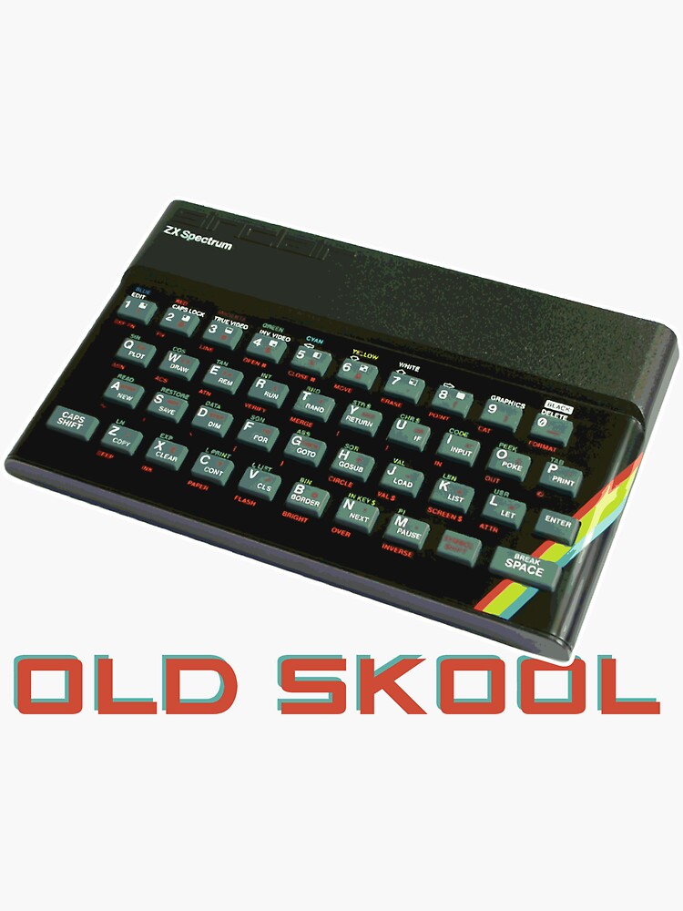 "Spectrum Old Skool" Sticker by destinysagent | Redbubble