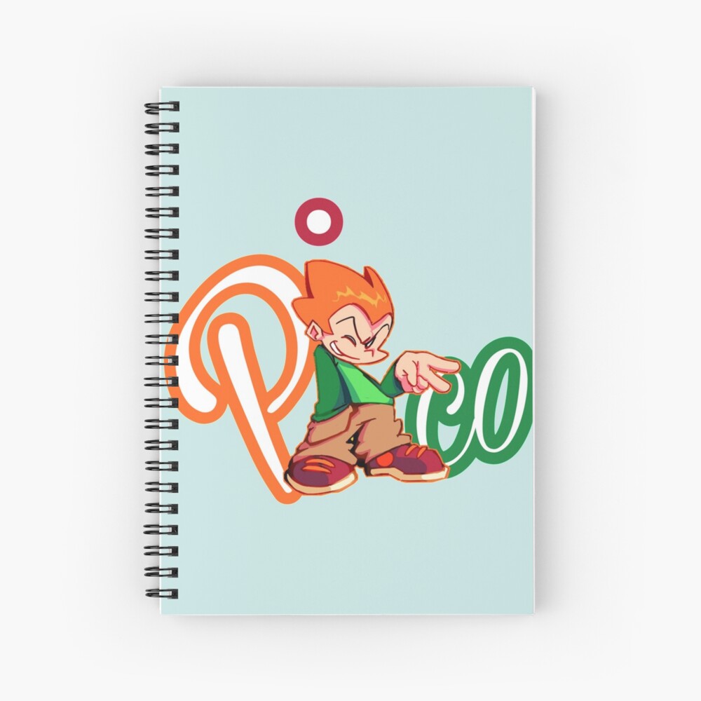 "Fnf pico Friday Night Funkin " Spiral Notebook by DokimaOfficial | Redbubble