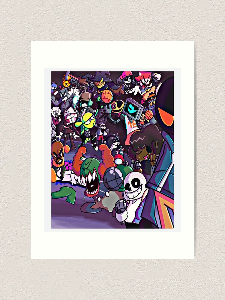 "Fnf best Characters Friday Night Funkin " Art Print for Sale by ...