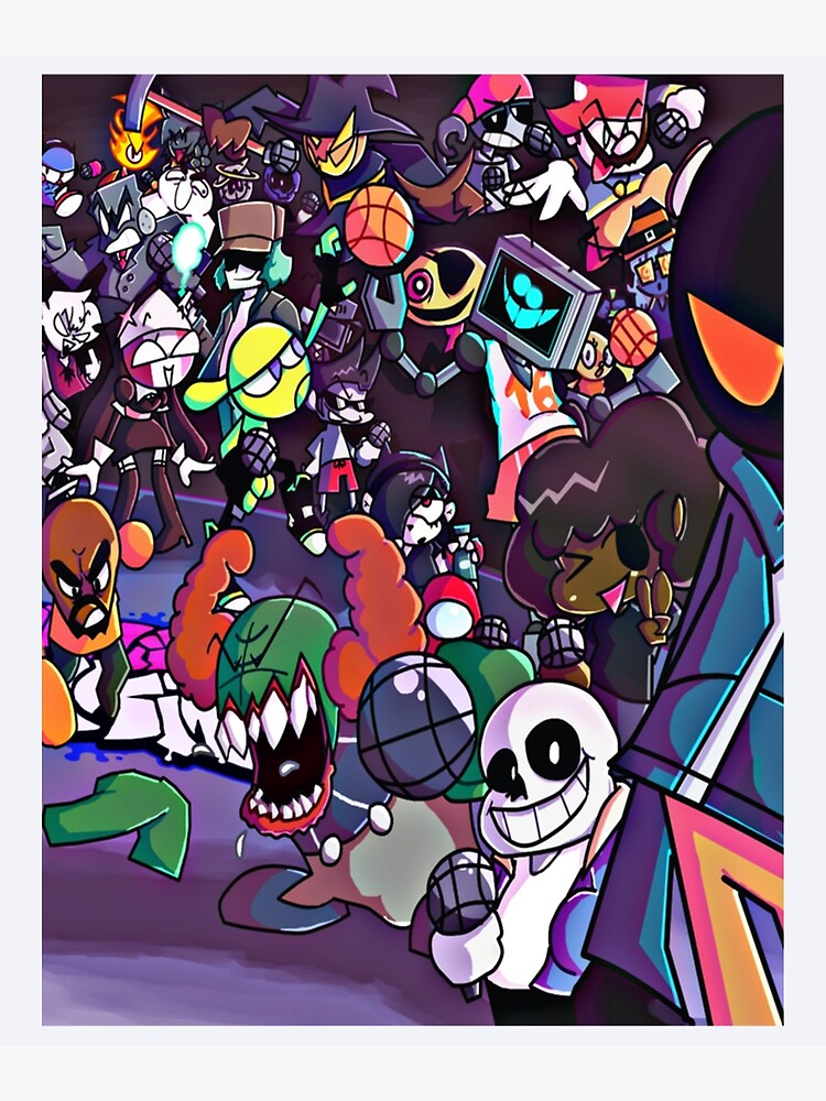 "Fnf best Characters Friday Night Funkin " Art Print by DokimaOfficial ...