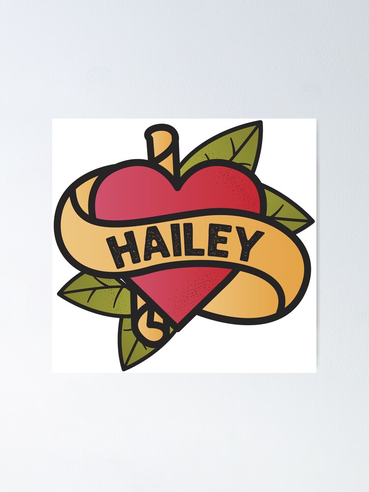 "Hailey Name" Poster by VintagePathway | Redbubble