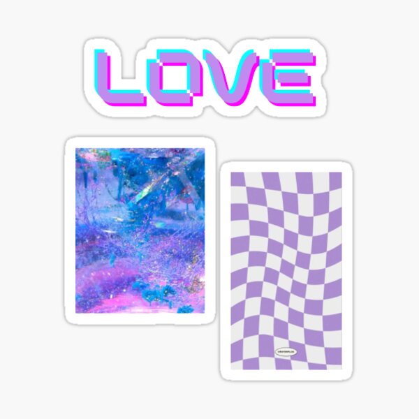 "love vaporwave aesthetic" Sticker for Sale by lunamillium | Redbubble