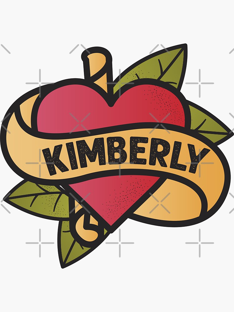 "Kimberly Name" Sticker for Sale by VintagePathway | Redbubble