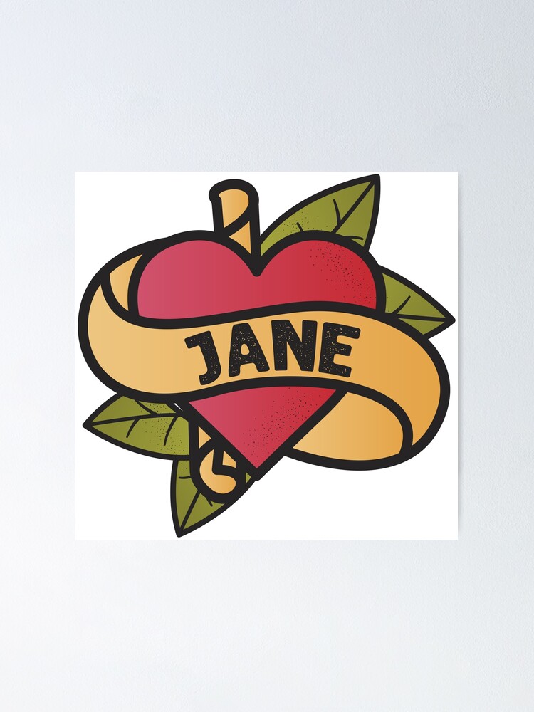 "Jane Name" Poster by VintagePathway | Redbubble