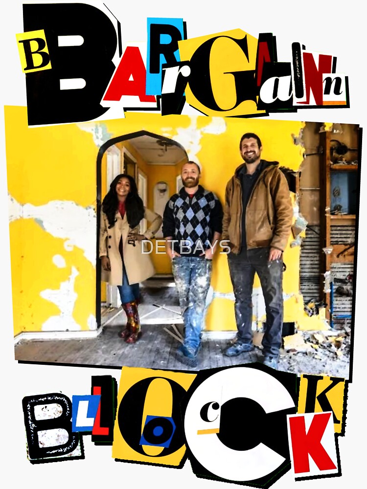 "BARGAIN BLOCK 3 Musketeers" Sticker for Sale by DETBAYS | Redbubble