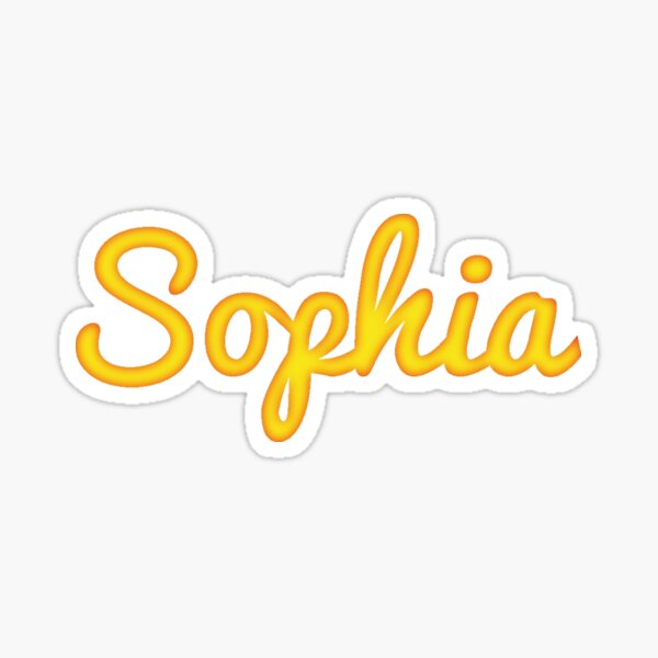 "Sophia" Sticker by flyoff | Redbubble