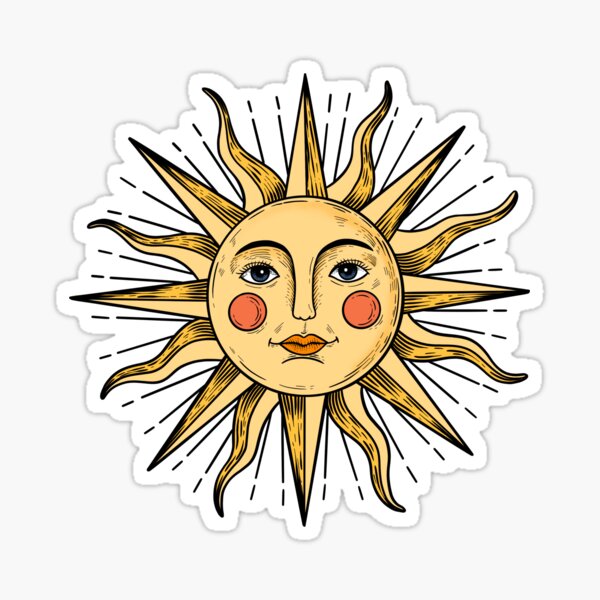 "Sun Stickers" Sticker for Sale by Happy-colorkid | Redbubble