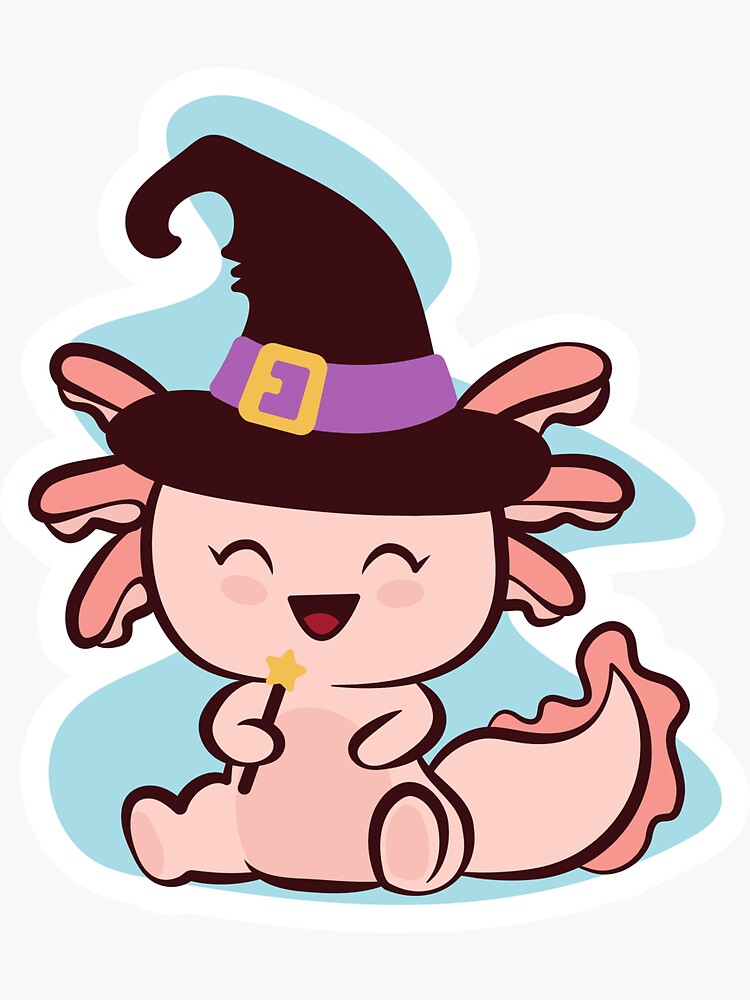 "Axolotl Halloween Costume" Sticker by TAoufik | Redbubble
