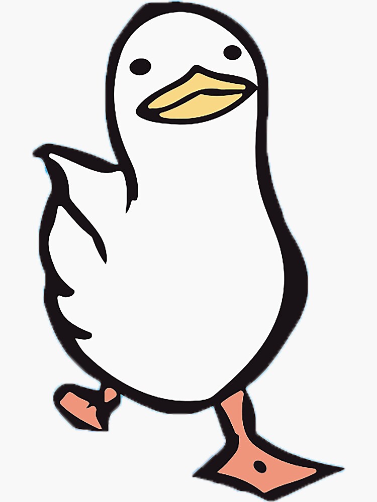 "Happy walking duck meme" Sticker for Sale by mostafa elkhadraoui ...