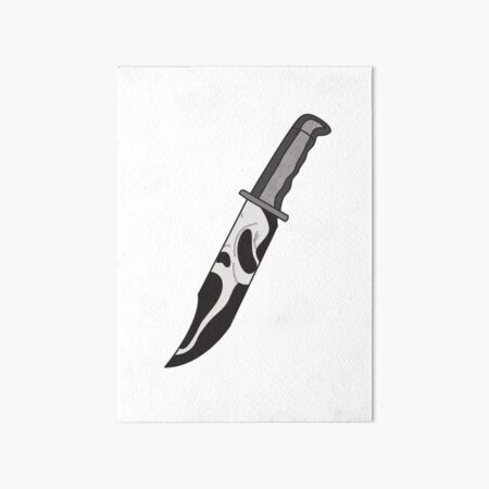 "Ghost Face Knife" Art Board Print for Sale by StickUmUpWitch | Redbubble