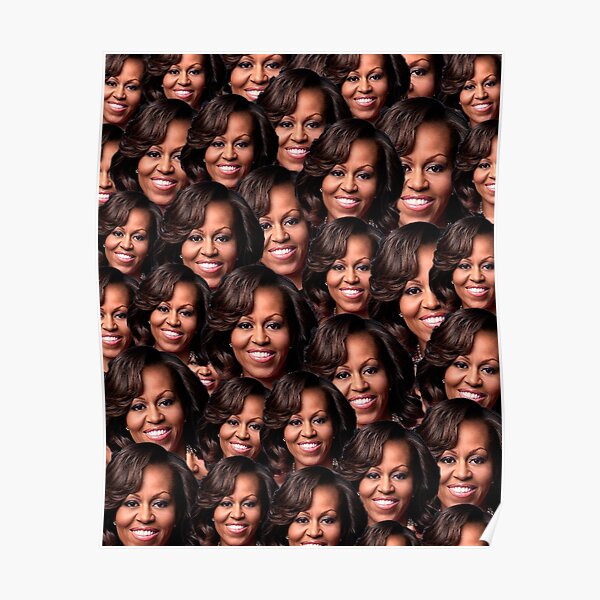 "michelle obama " Poster by febolton | Redbubble