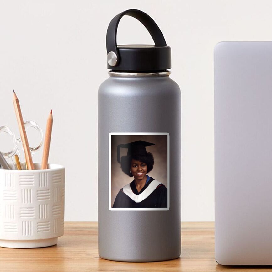 "michelle II" Sticker by febolton | Redbubble