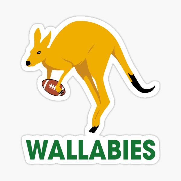 "Wallabies, Australia" Sticker for Sale by Dinudi | Redbubble