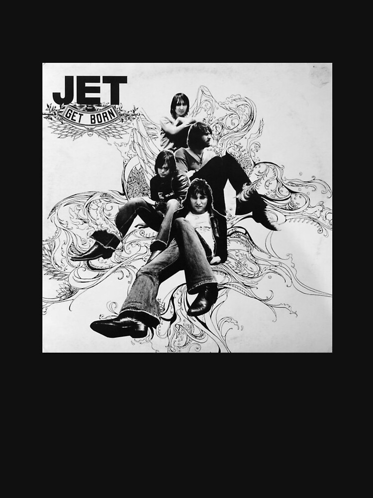 "JET Get Born Album Cover" T-shirt for Sale by junery | Redbubble | jet ...