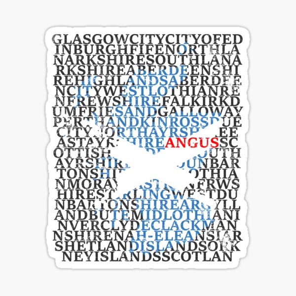 "Scotland Angus" Sticker for Sale by Naohiro | Redbubble