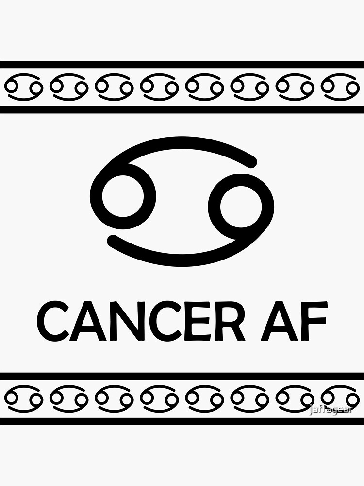 "Cancer AF" Sticker for Sale by jaffagear | Redbubble