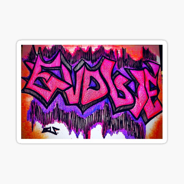 EVOLVE”" Sticker for Sale by MannequinB | Redbubble