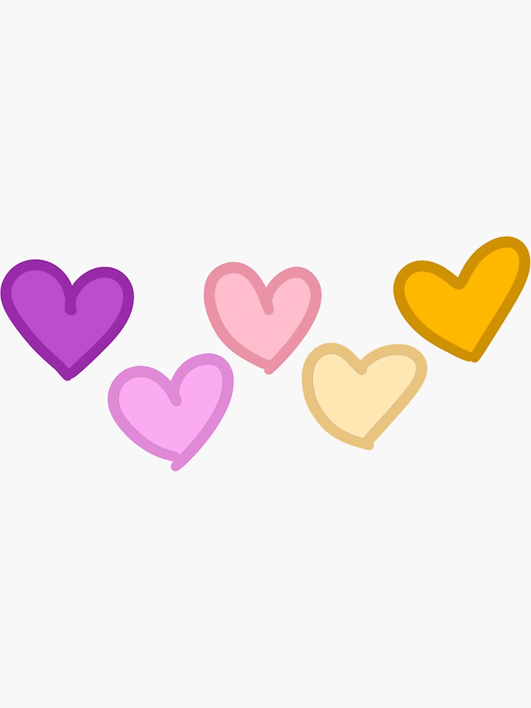 "Trixic flag LGBTQ pride hearts sticker" Sticker for Sale by ...