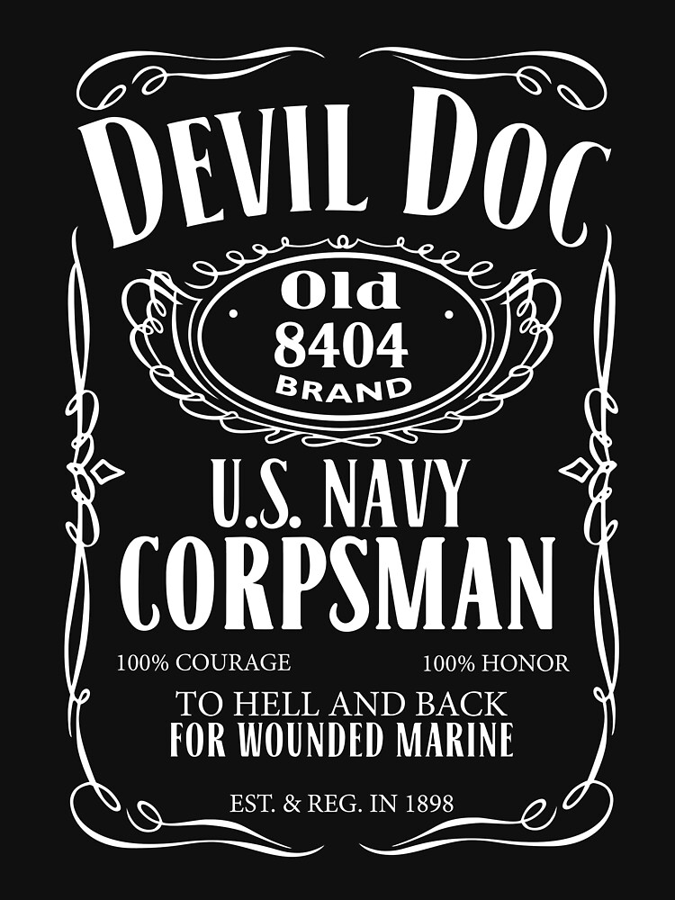 "Devil Doc US Navy Corpsman" T-shirt for Sale by MEDRANO236 | Redbubble ...