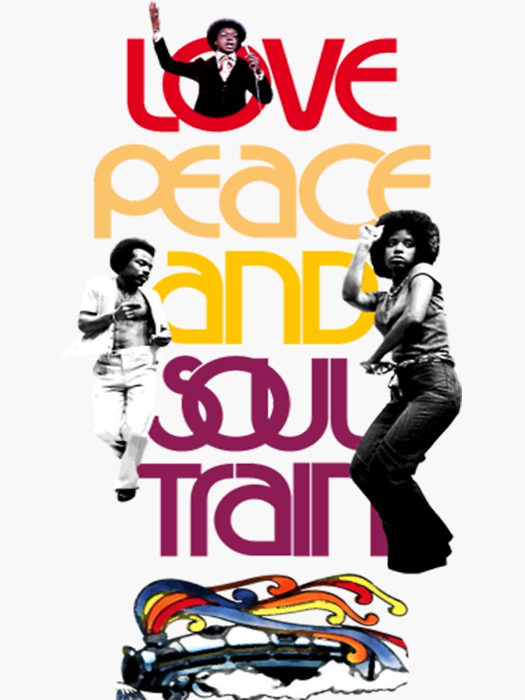 "Soul Train " Sticker for Sale by mericanMerc | Redbubble