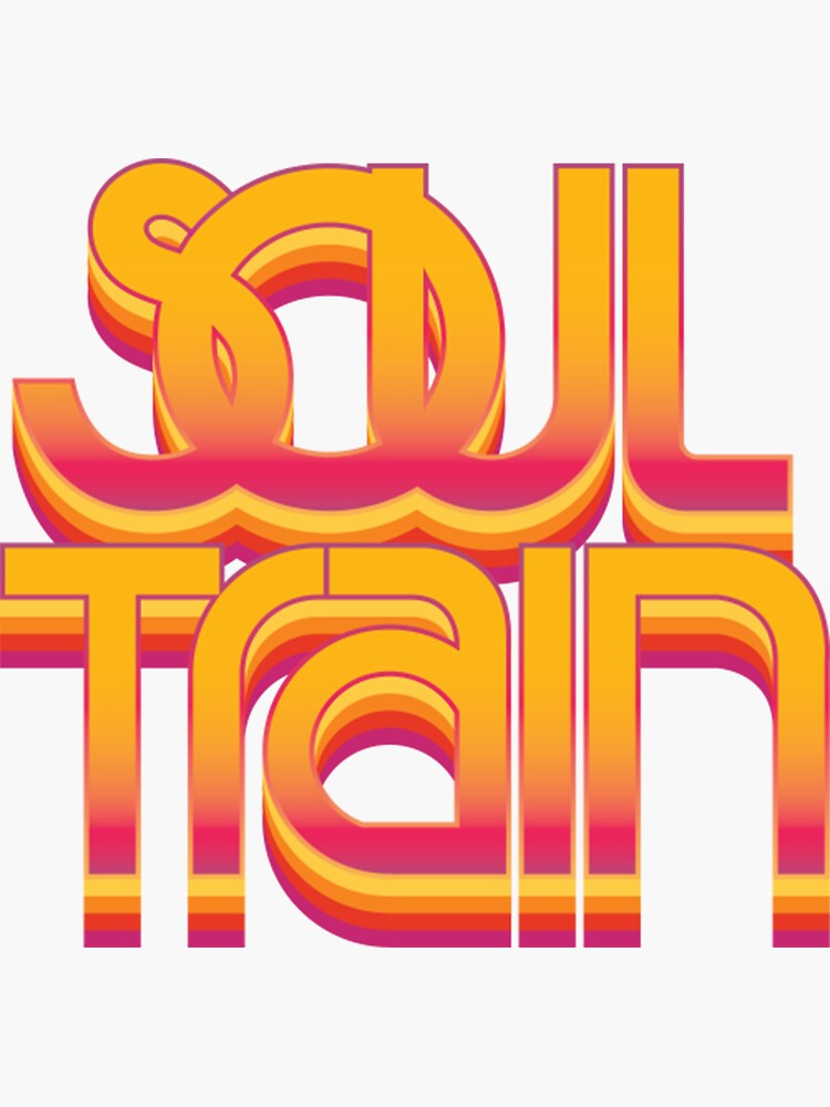 "Soul Train" Sticker for Sale by mericanMerc | Redbubble