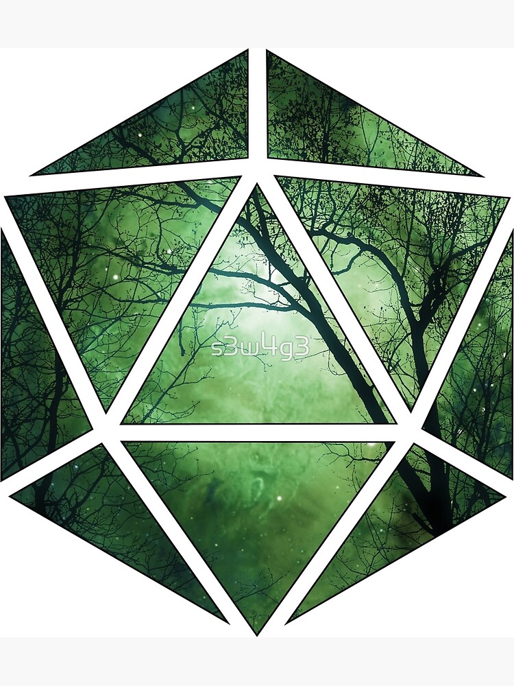 "d20 forest - green" Art Print for Sale by s3w4g3 | Redbubble