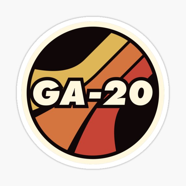 "ga" Sticker for Sale by MozzaDesignArt | Redbubble
