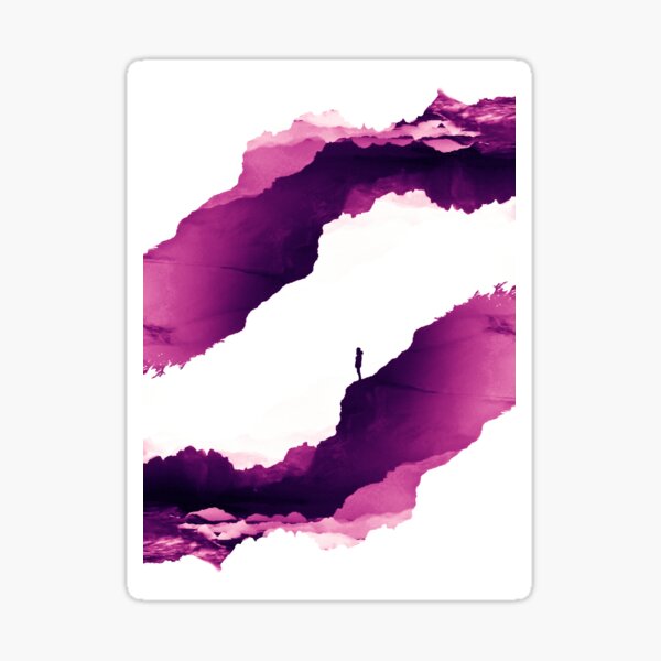 "Purple Isolation" Sticker for Sale by stohitro | Redbubble