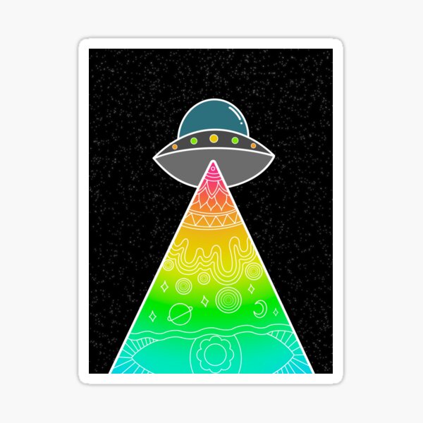 "trippy space" Sticker by jmp-art | Redbubble