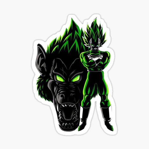 "Vegeta Ultra Green 2022" Sticker for Sale by Genjitsu-Art | Redbubble