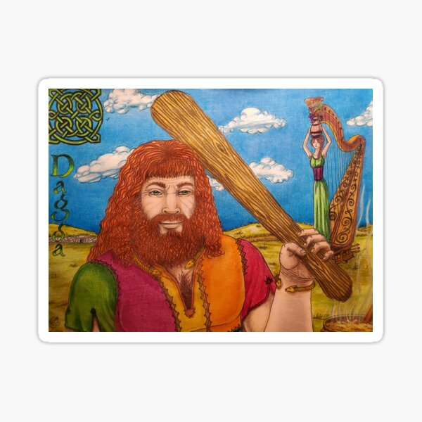 "Celtic God Dagda" Sticker for Sale by PtahRaeArt | Redbubble