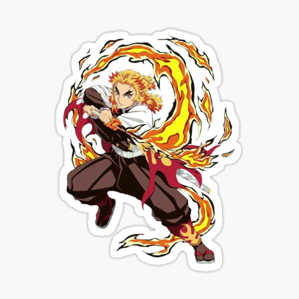 "Flame hashira" Sticker for Sale by KB555 | Redbubble